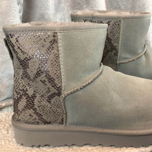 UGG | Shoes | Ugg Classic Mini Metallic Snake Nwt | Poshmark